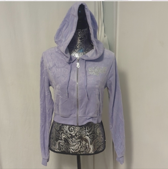 Dolls Kill | Tops | Dolls Kill X Bratz Purple Velvet Rhinestone Hoodie ...
